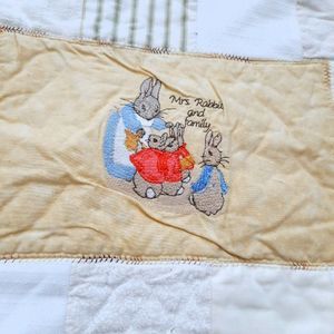 Bedding | Beatrix Potter Quilt Peter Rabbit Handmade Embroidered Baby ...